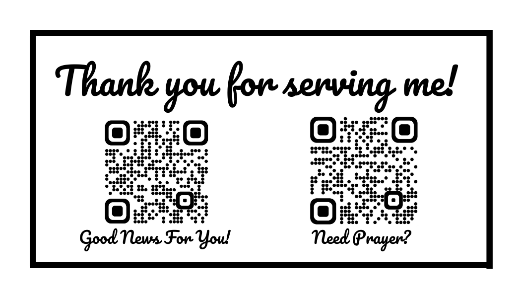 “Thank You for Serving Me!” Gospel Card: Five Ways to Share with Those ...